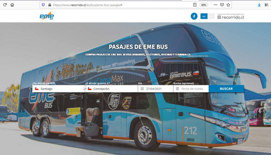 Las rutas de Eme Bus Suite Cama - Recorrido.cl - Blog
